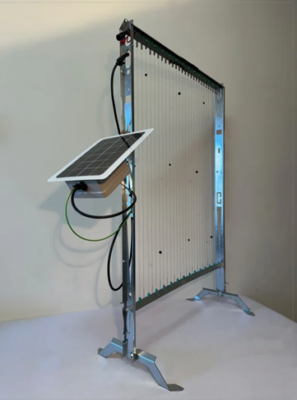 Harpe électrique anti-frelons autonome avec panneaux solaires - Domapi